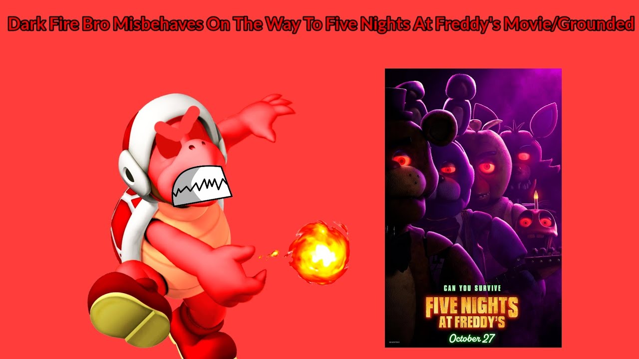 Dark Fire Bro Misbehaves On The Way To Five Nights At Freddy's Movie ...