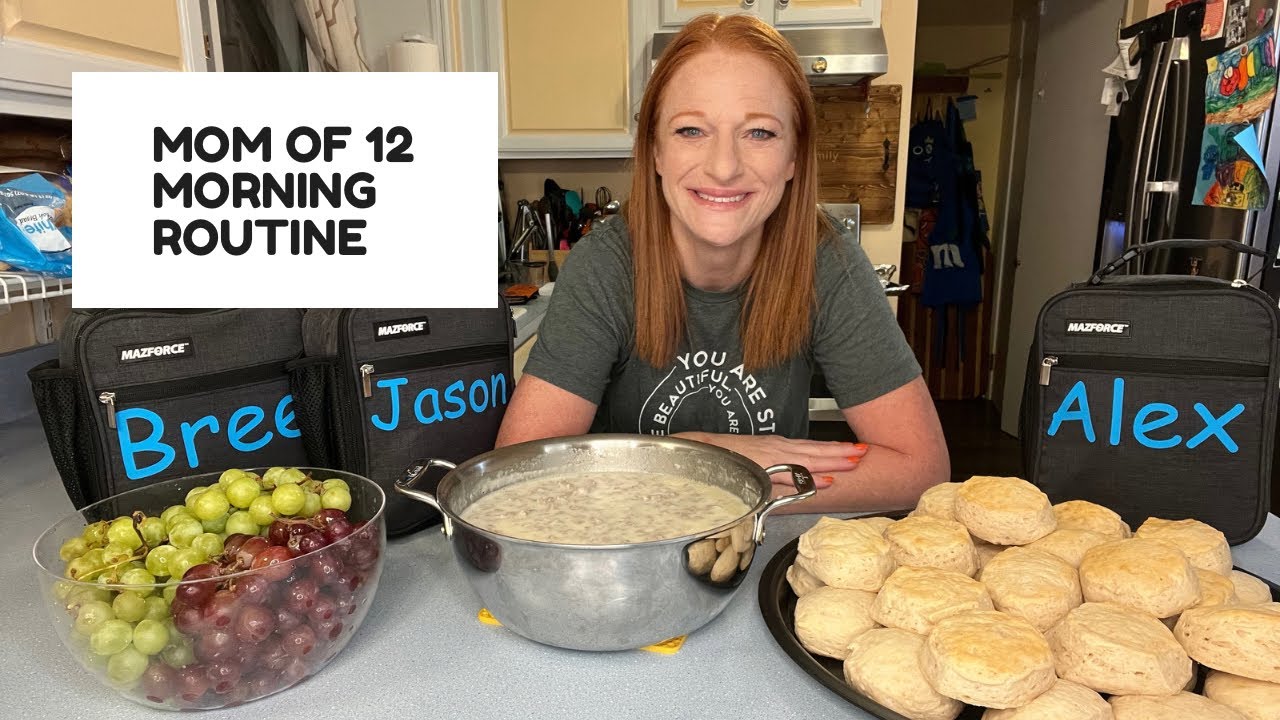 MOM OF 12 MORNING ROUTINE - YouTube