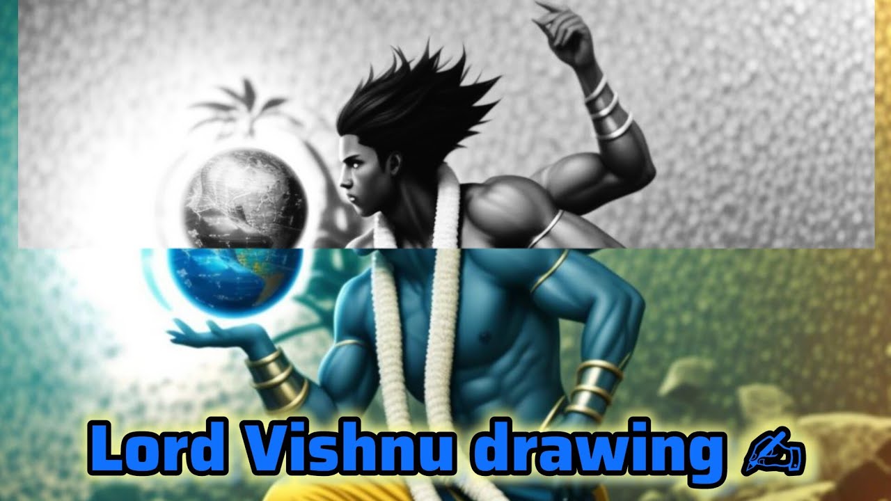 Jai Vishnu Narayan. Vishnu dev colouring. Vishnu drawing part 2 #art # ...