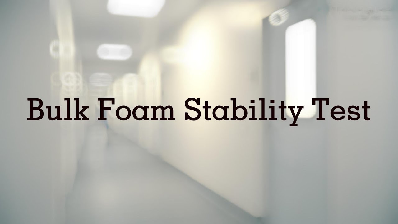 Bulk Foam Stability Test of Foregen Rice Protein - YouTube