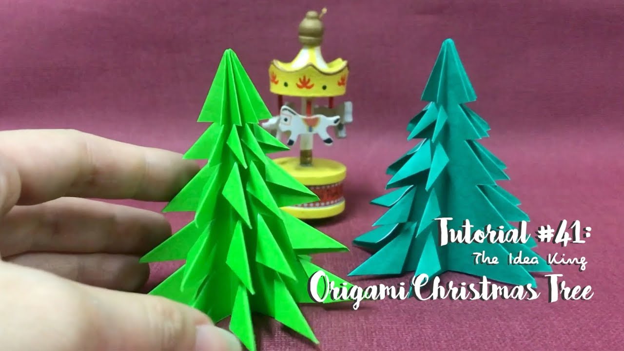 How to Make DIY Origami Christmas Tree? | The Idea King Tutorial #41 ...