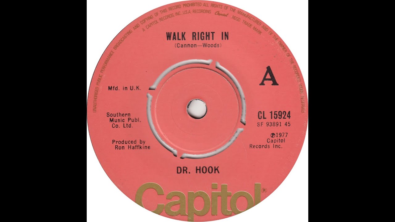 Dr. Hook - Walk Right In - YouTube