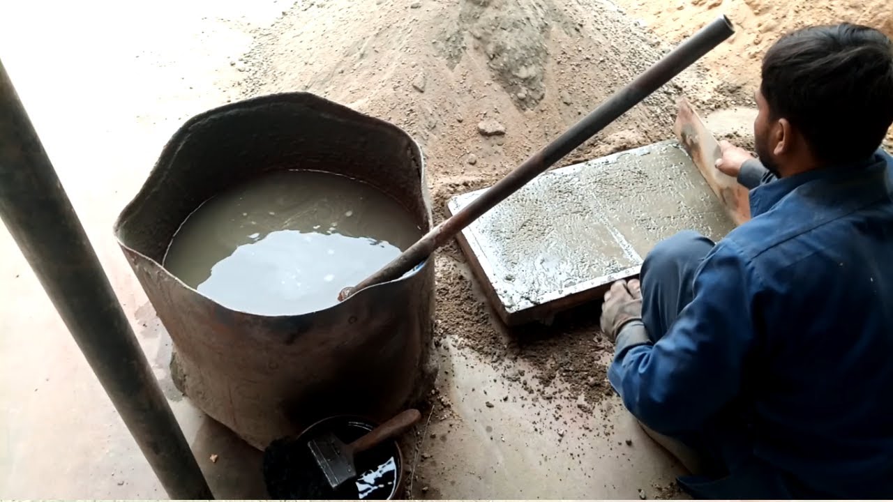 Barehand Step By Step Making Of Cement Roof Tab Tiles | How To Make ...