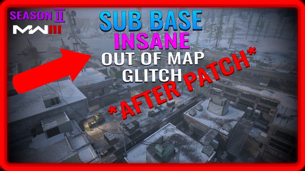MW3 Easy Out Of Map Glitch Sub Base - YouTube