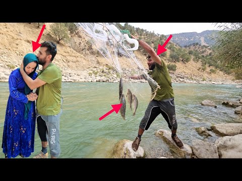 Imran went to nature for his family; from beautiful mountains to fishing by the river 🐟🌊