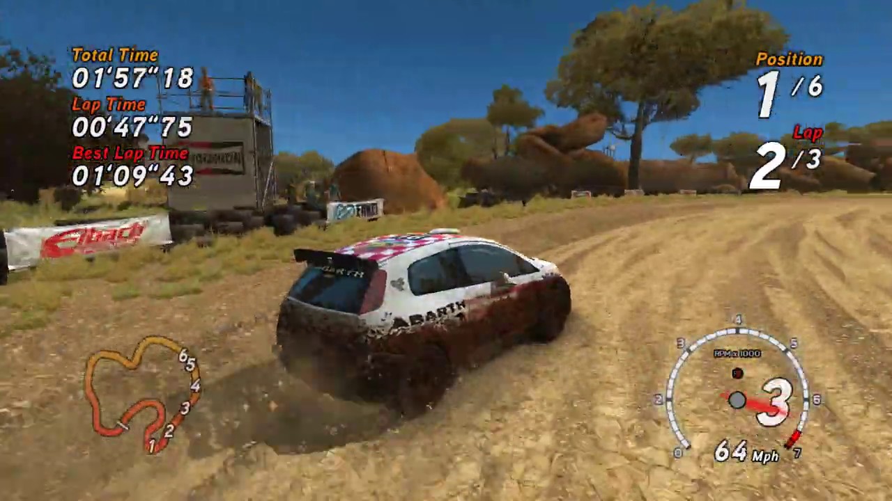 Sega Rally - Quick Race - Safari (Safari 2) - Grande Punto Rally ...