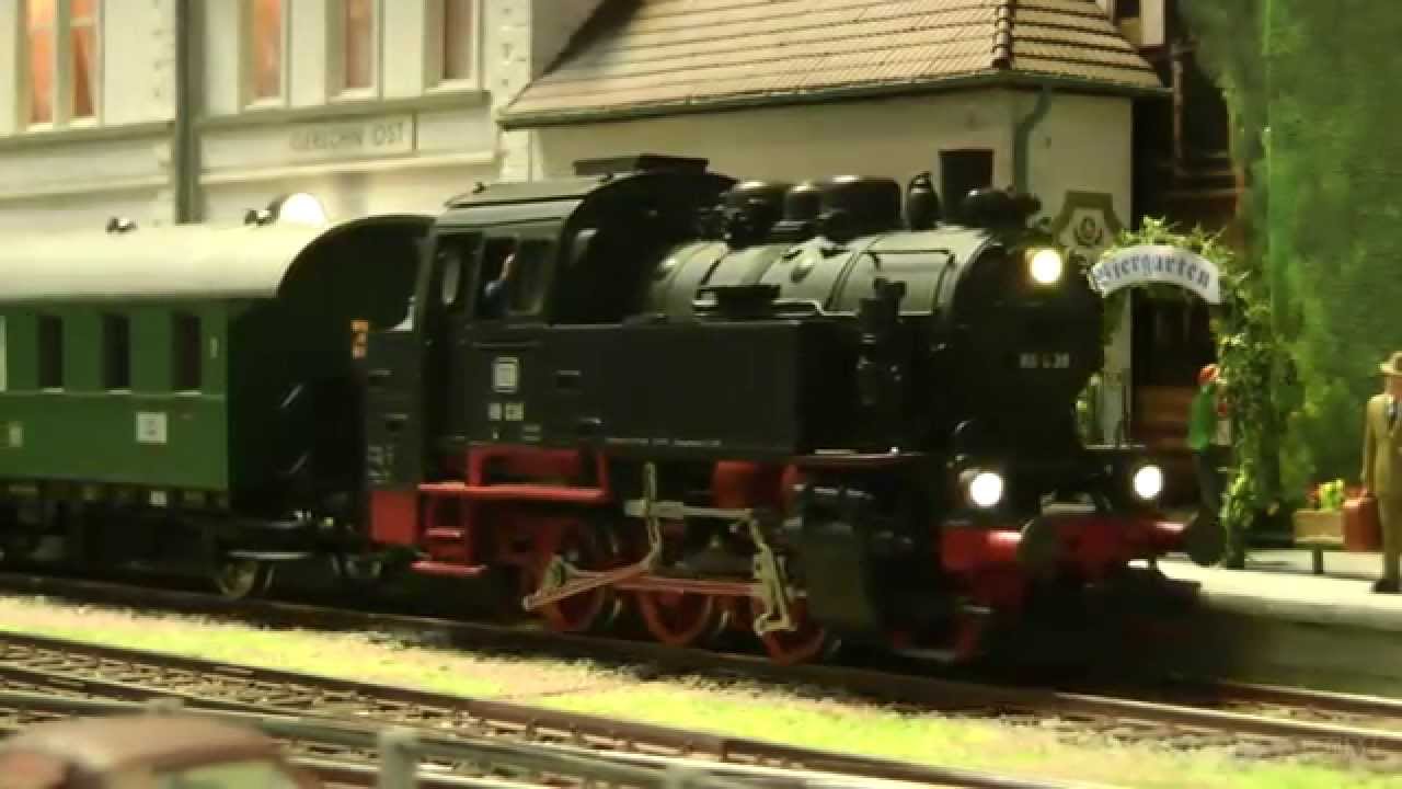 Superb Model Railway Layout with Steam Trains from Germany in O Scale ...