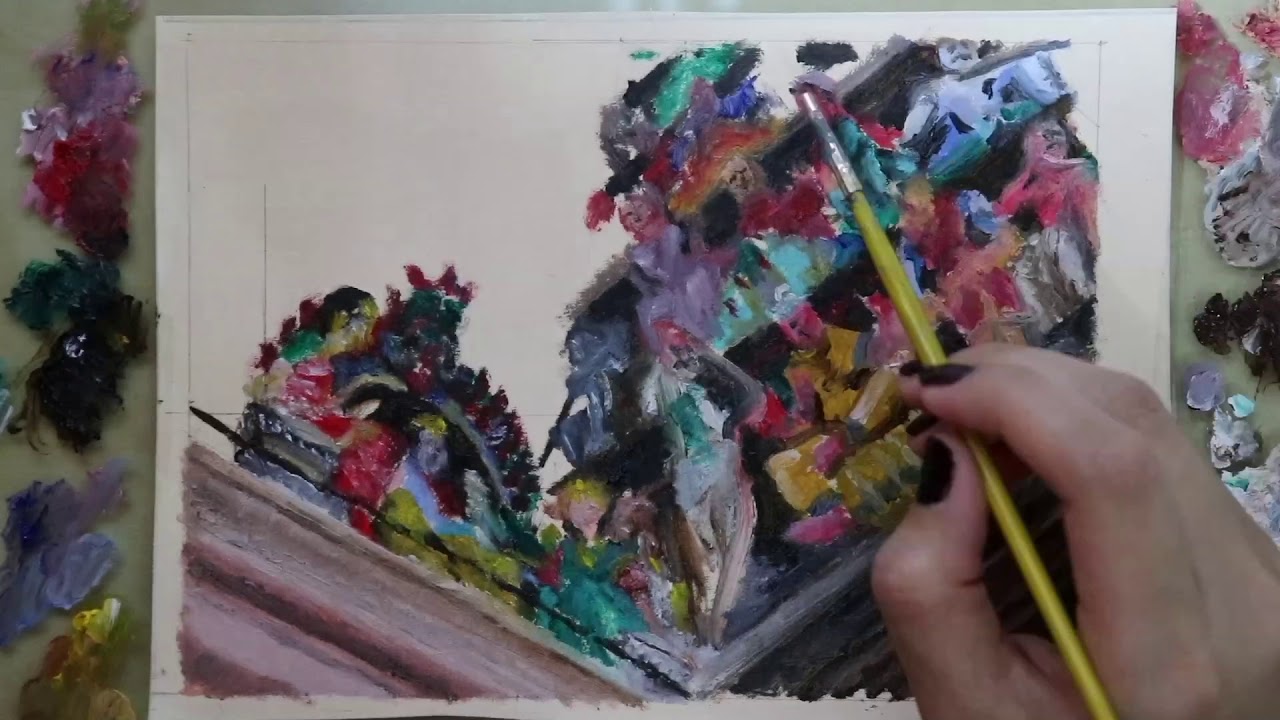 Temple abstract painting - YouTube