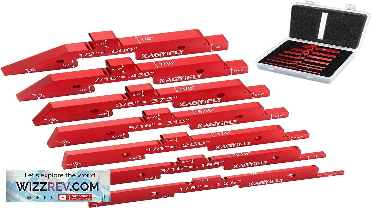 7pcs Aluminum Router Table Setup Bars Precision Setup Blocks Height ...