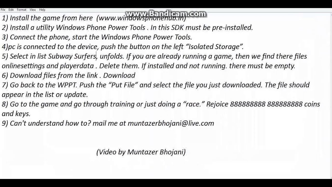 subway surfers hack on windows phone (developer unlocked) - YouTube