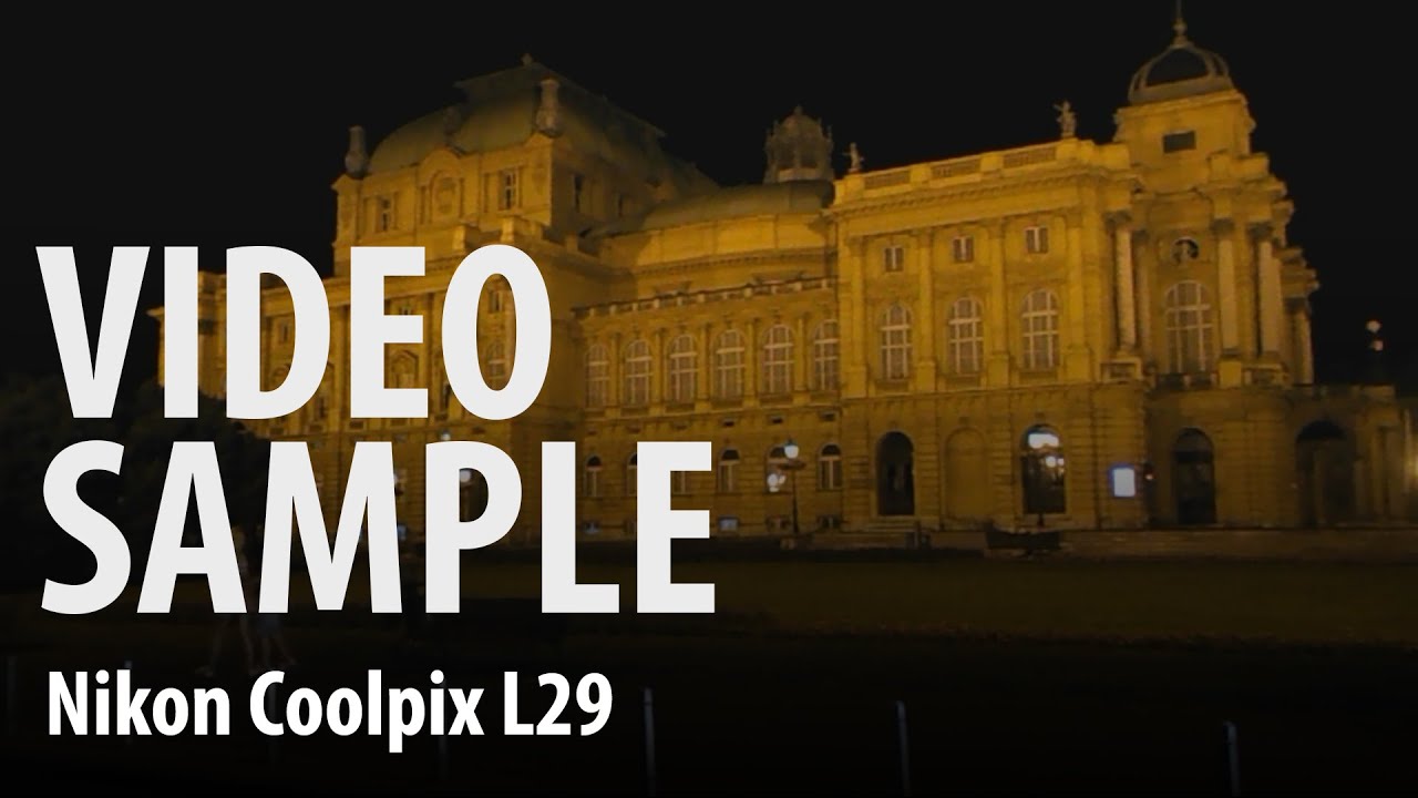 Nikon Coolpix L29 : night video sample