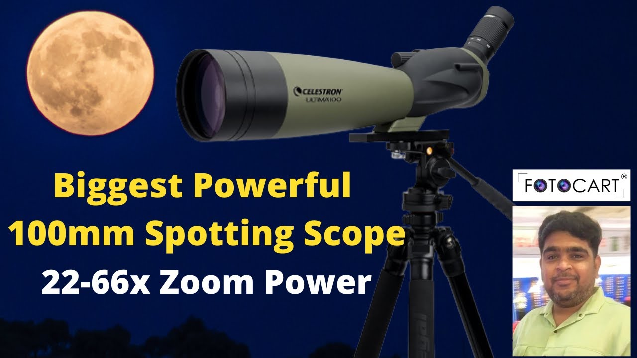 Biggest Powerful 100mm Spotting Scope 22 66 Zoom Power Best For Outdoor Biggest Powerful 100mm Spotting Scope 22 66 Zoom Power Best For Outdoor
