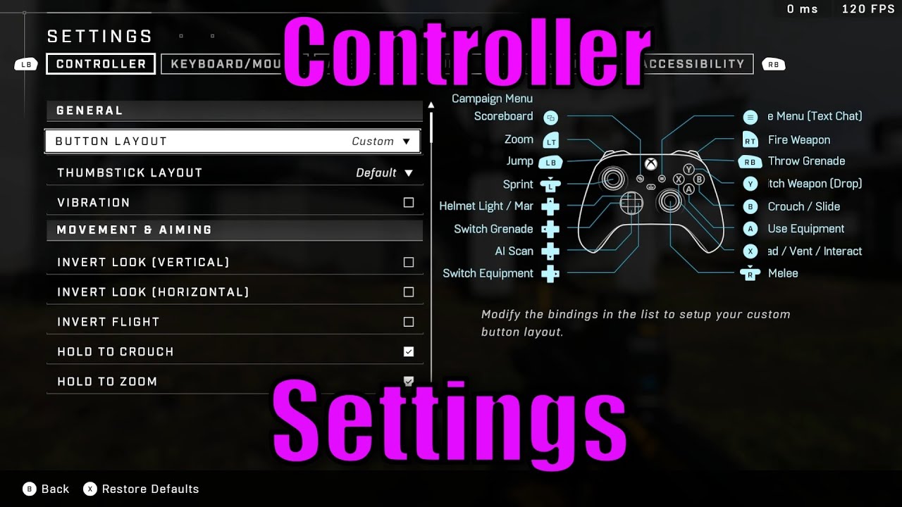 Halo Infinite Basic Settings Guide - YouTube