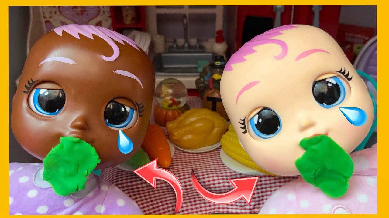 Cry baby dolls Eat too much and get Sick! 🤮 - YouTube