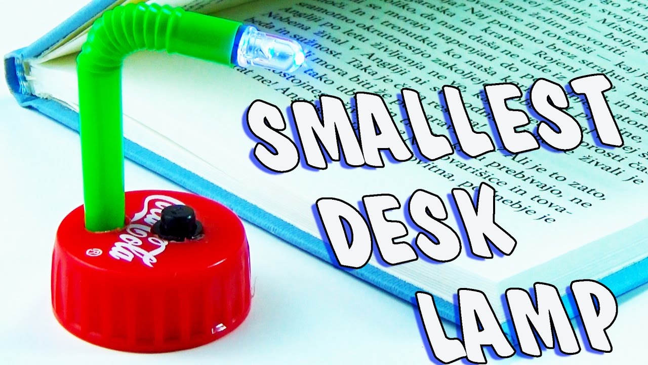 World's smallest desk lamp - led light - diy - YouTube