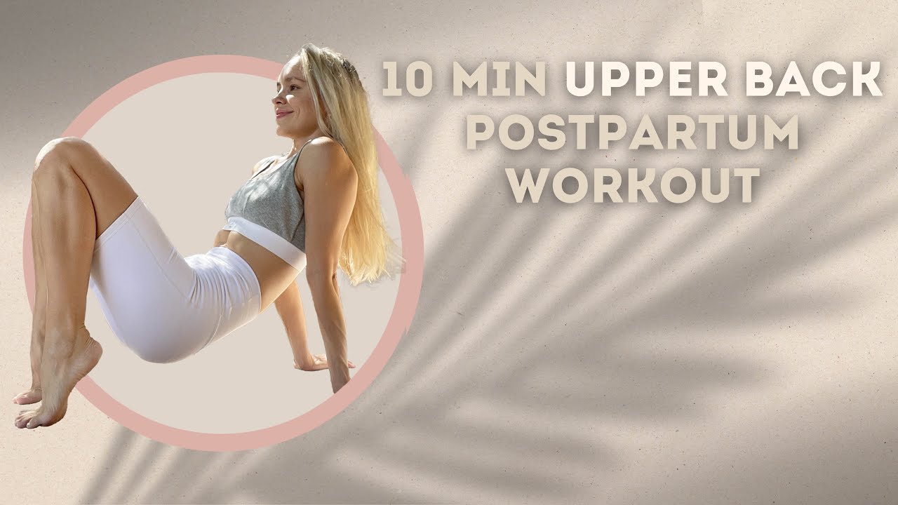 10 minute back workout. Diastasic recty safe exercises - YouTube