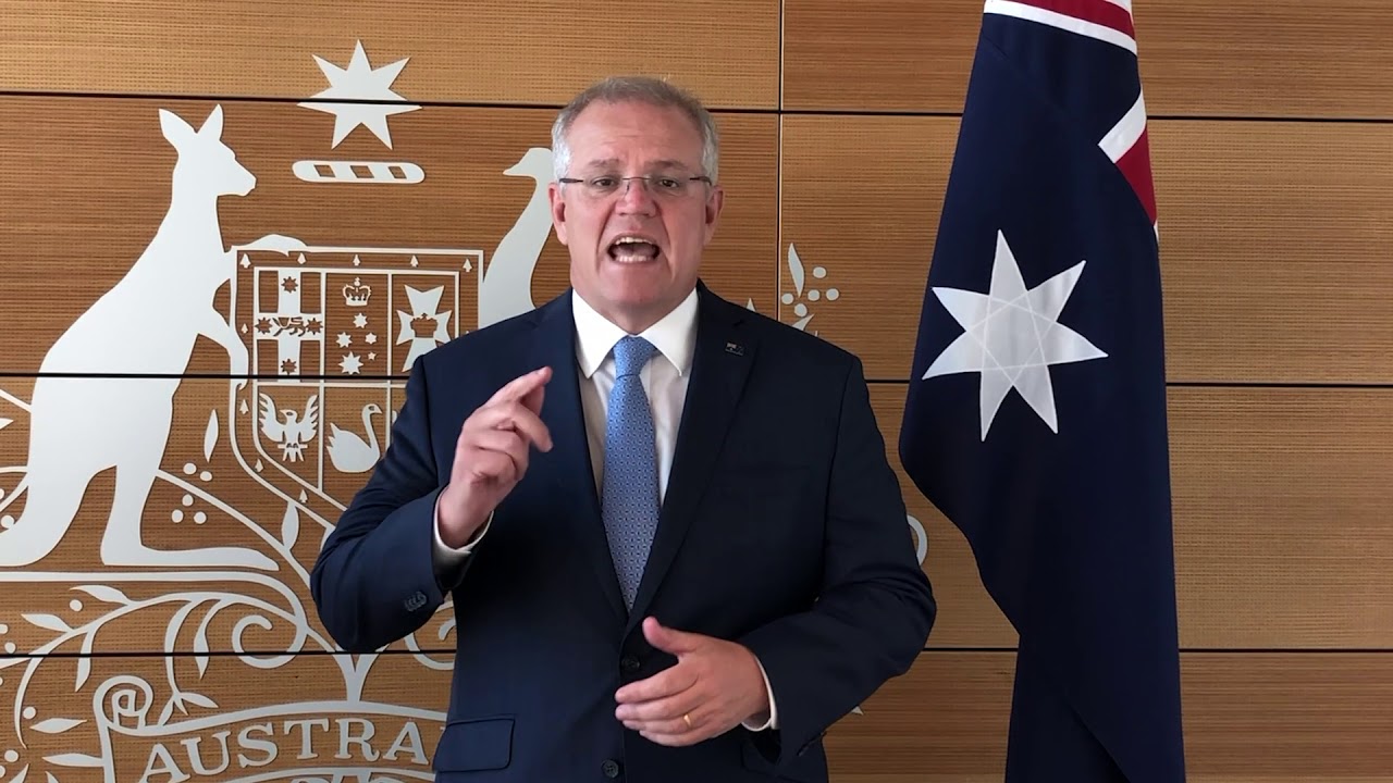 Prime Minister of Australia, The Hon Scott Morrison MP on White Balloon ...