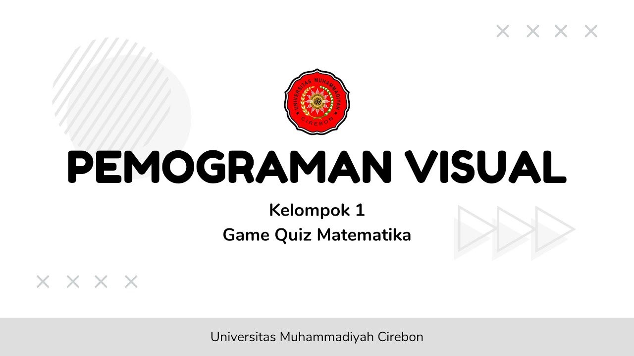 Game Quiz Matematika Untuk Sekolah Dasar | Pemrograman Visual - YouTube