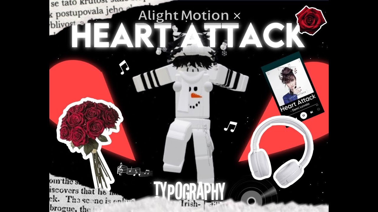 HEART ATTACK (TYPOGRAPHY) #roblox #robloxedit #alightmotion #editor # ...