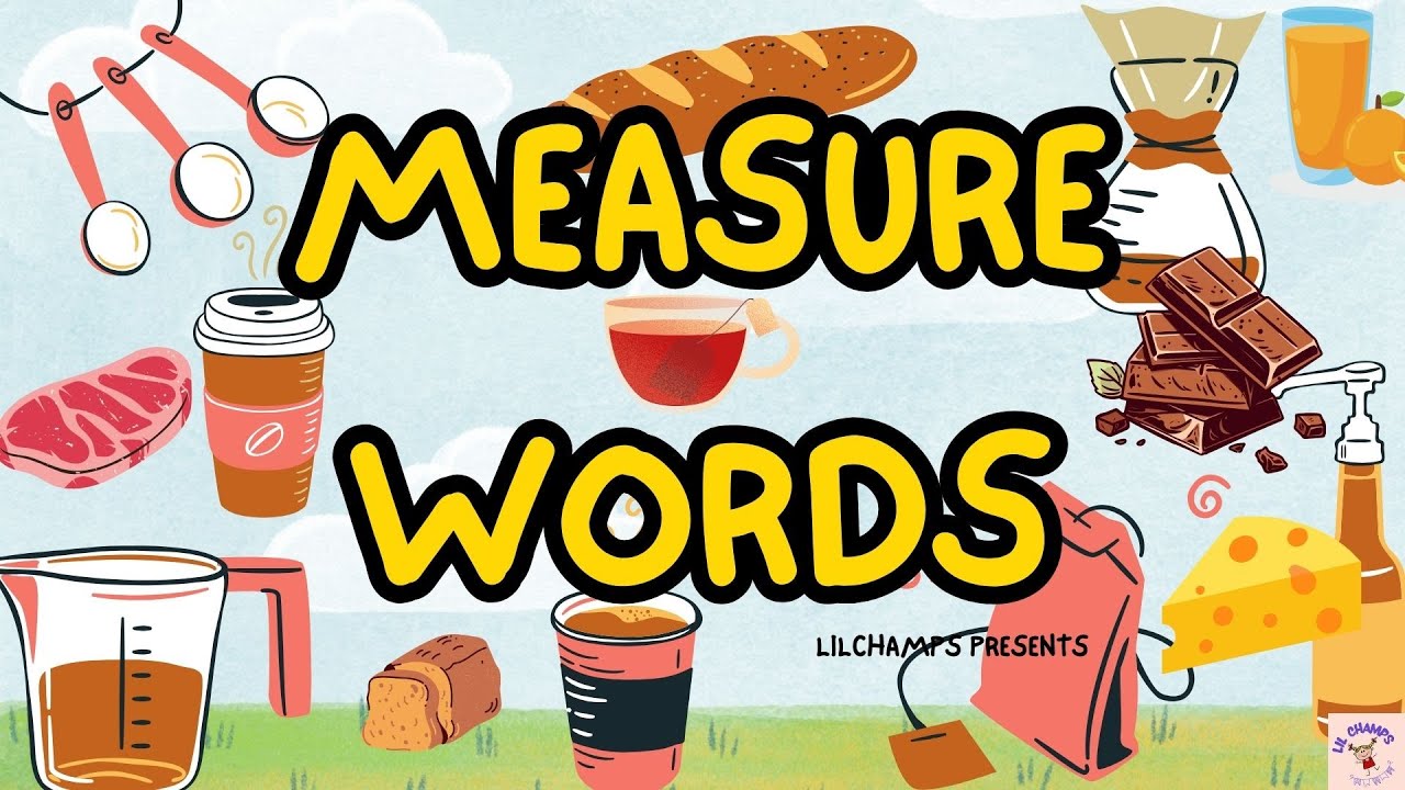 Measure Words | Kids Learning | English Vocabulary | English Language ...