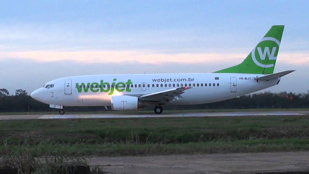 PR-WJT WebJet Linhas Aéreas Boeing 737-3Y0 - YouTube