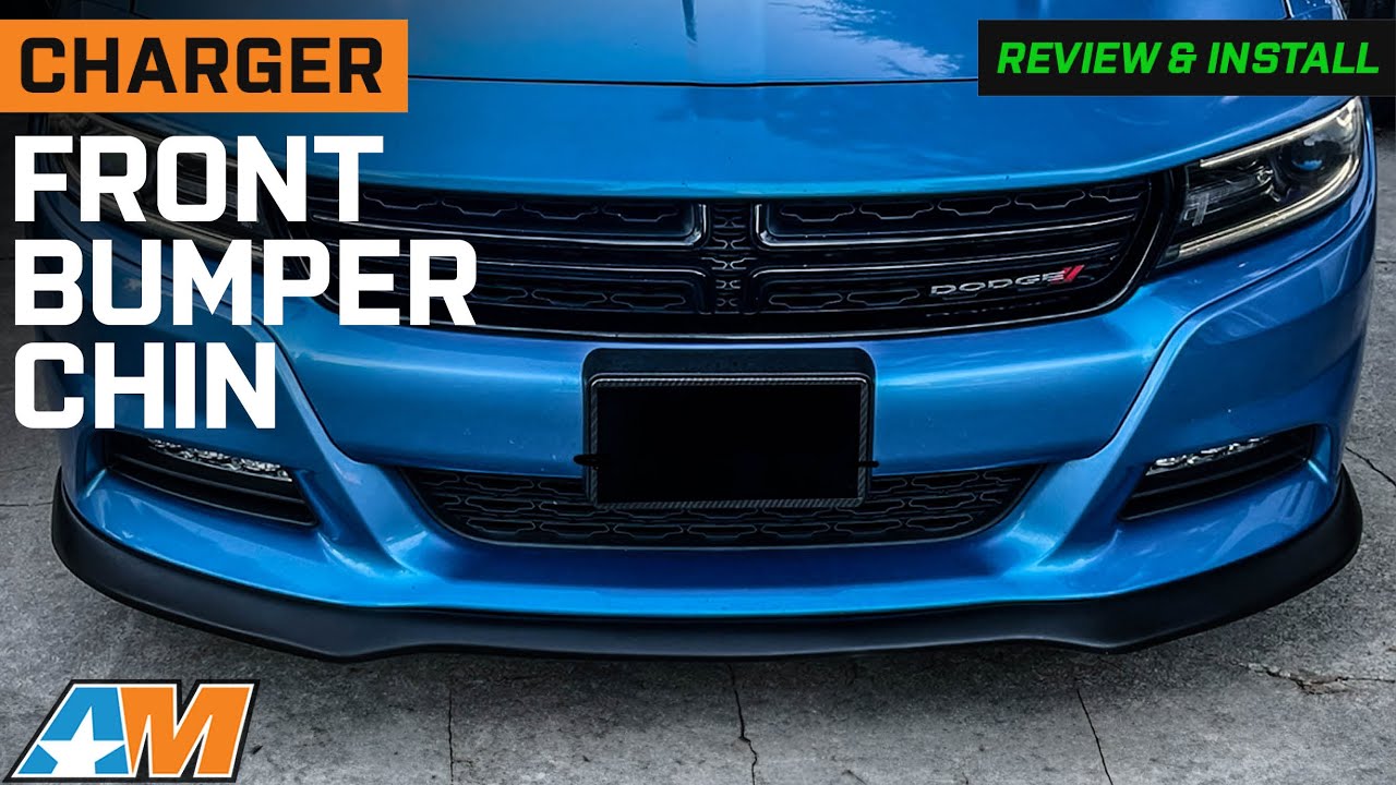 2015-2018 Charger GT Front Bumper Chin Spoiler Lip Review & Install ...