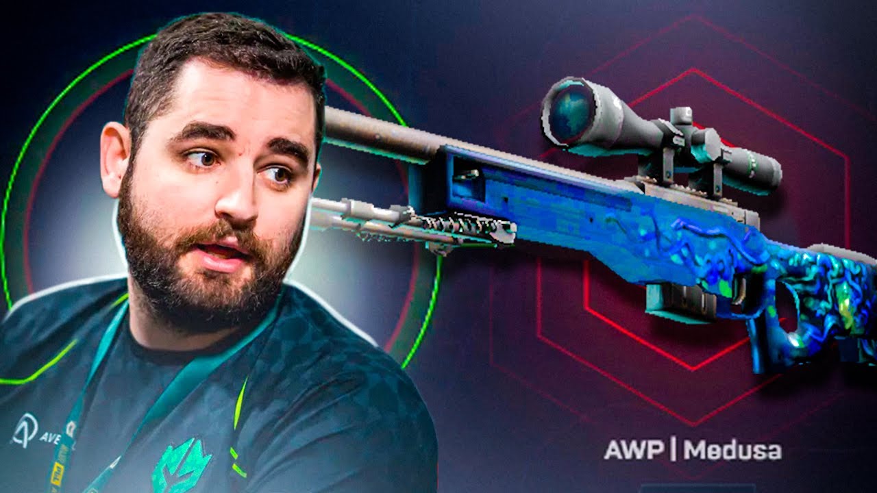 Ganhei a AWP MEDUSA do FALLEN com 2% de chance no CSGO - YouTube