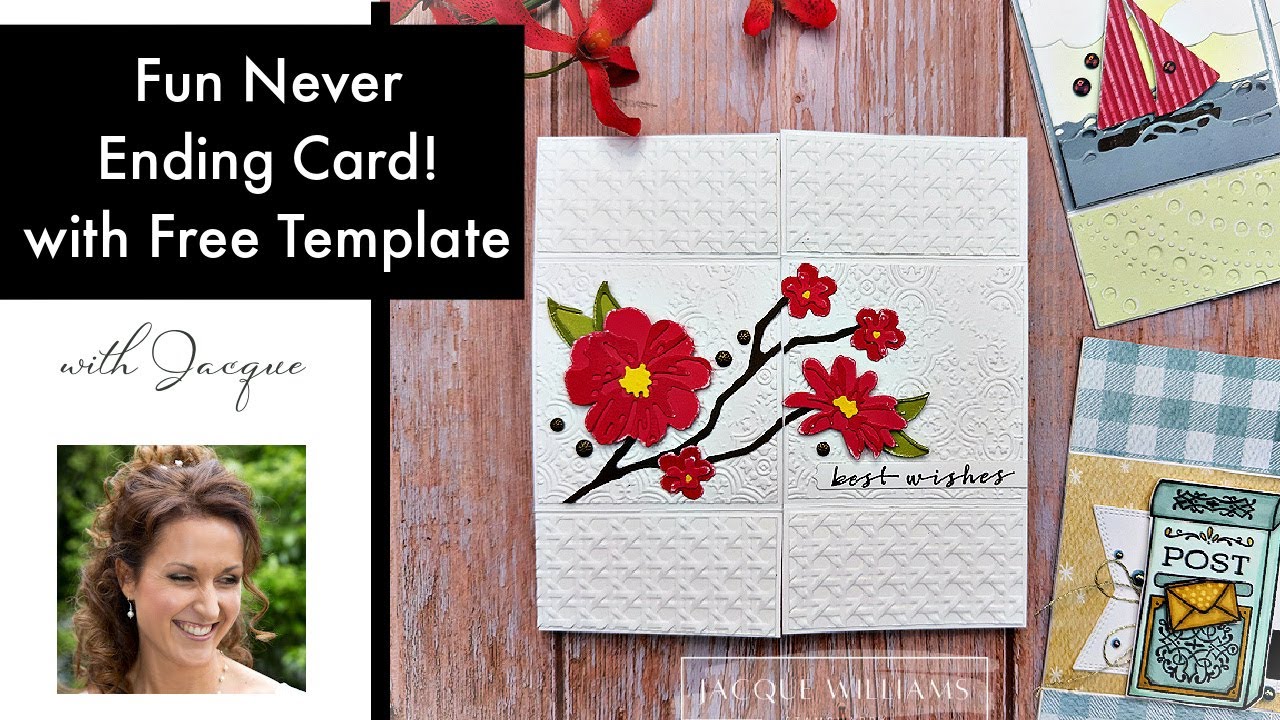 Fun Fold! Never Ending Card with Free Template! - YouTube