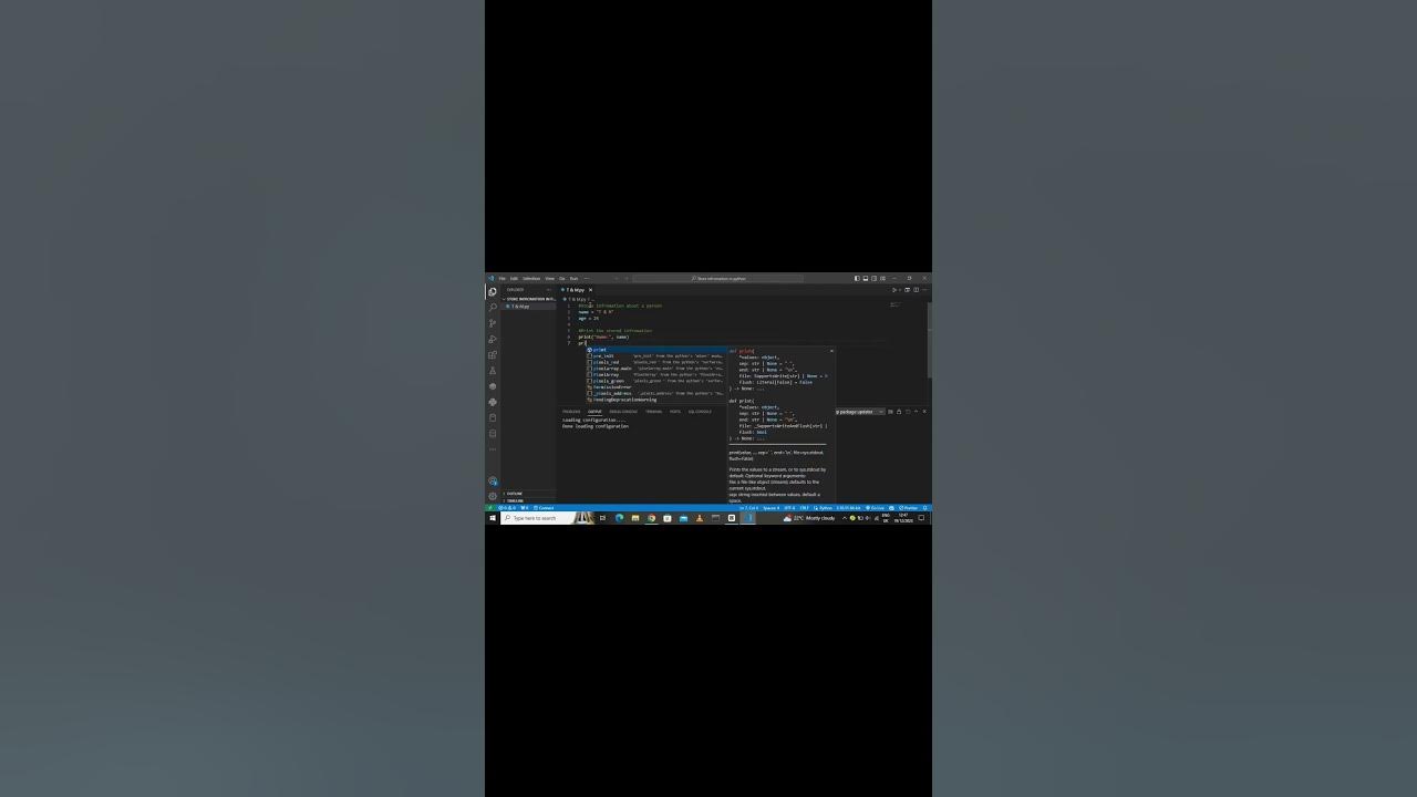 Storing Data Using Variables In Python Youtube