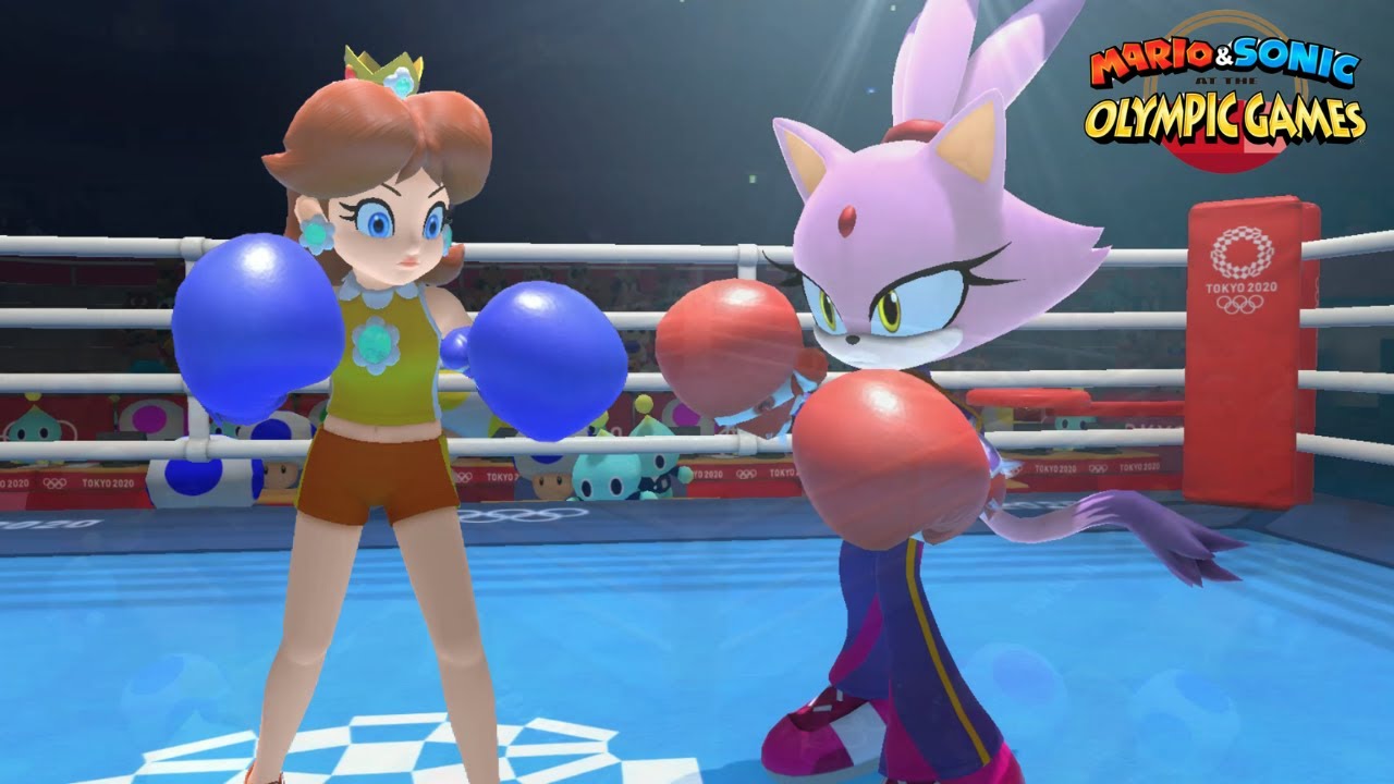 Mario & Sonic At The Olympic Games Tokyo 2020 Boxing Daisy VS Blaze ...