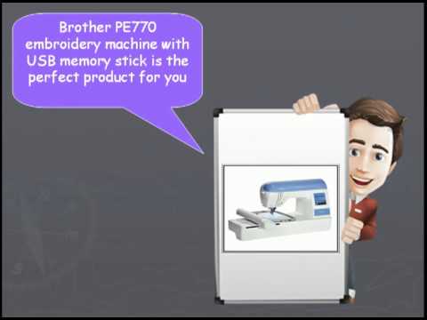 Brother PE770 Embroidery Machine - YouTube