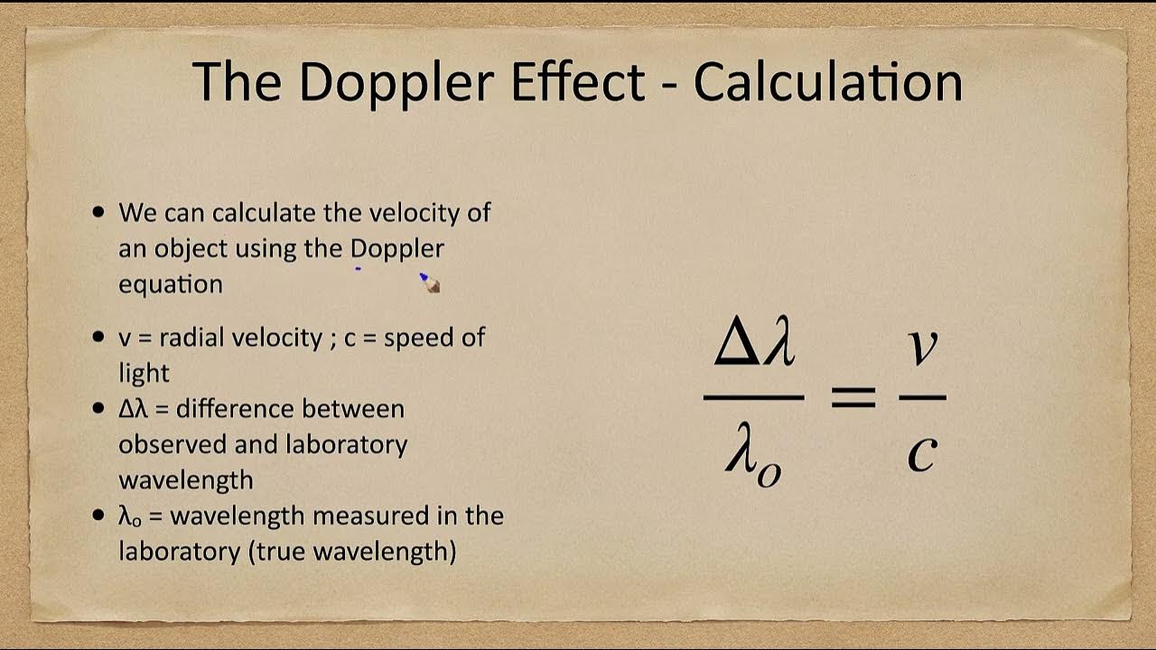 Lesson 5 - Lecture 4 - The Doppler Effect - OpenStax Astronomy 2023 ...