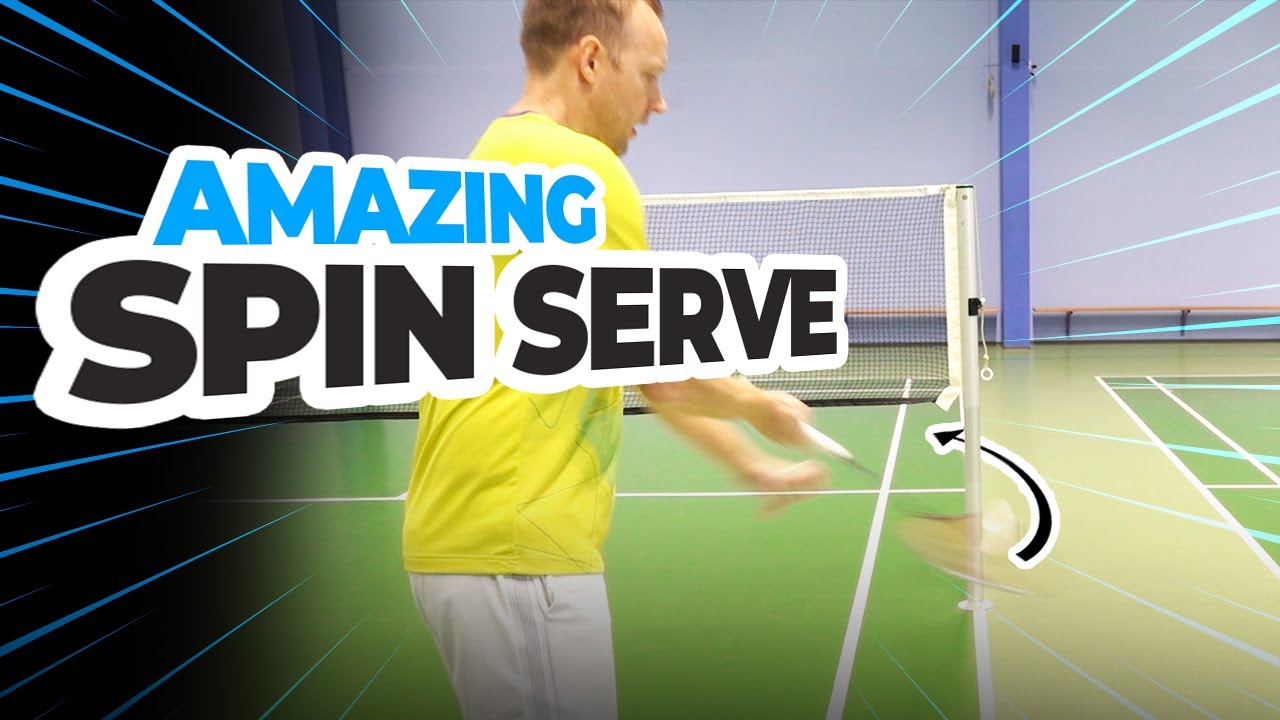 Forehand SPIN SERVE in badminton - Around the post - YouTube
