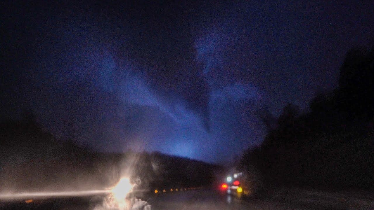 Nighttime tornado intercept Villa Ridge, Missouri 3/14/25 - YouTube