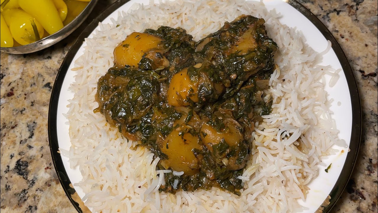 قورمه سبزی خوشمزه qorme sabzi recipe - YouTube
