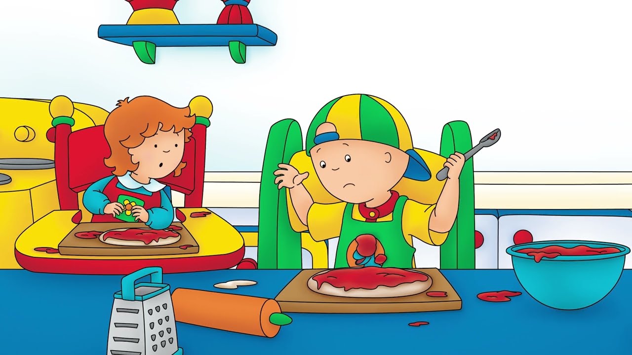 Caillou makes a meal - The Reading Corner - YouTube
