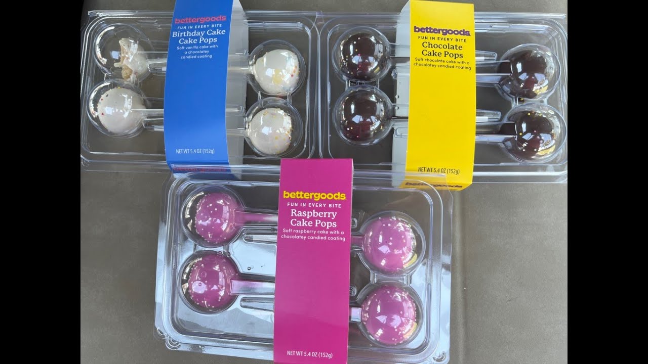 BetterGoods by Walmart Cake Pops: Birthday Cake, Chocolate & Raspberry ...