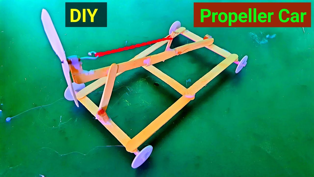 Homemade Propeller Car || How to make a propeller car at home ...