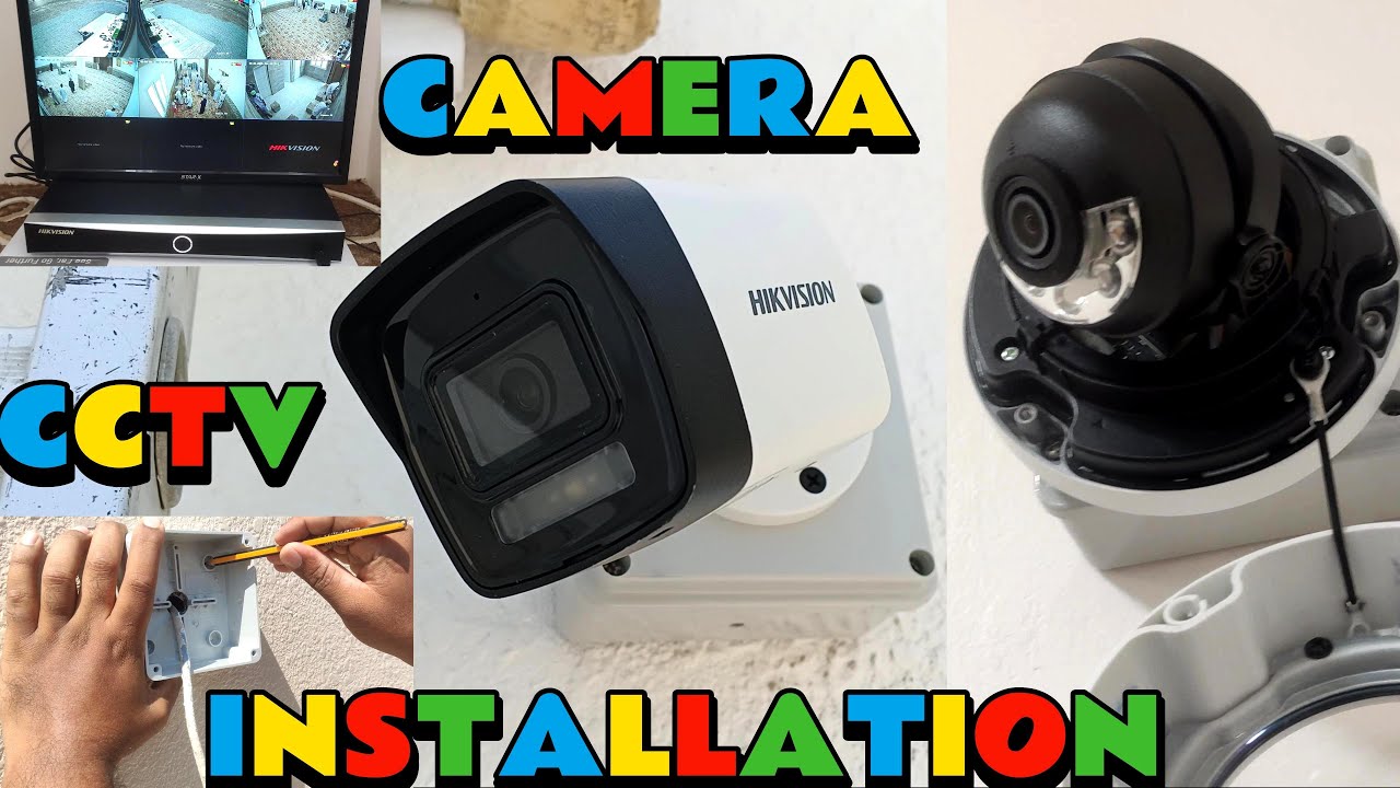 CCTV Camera SYSTEM Installation Out Door How To Install A Hikvision ...