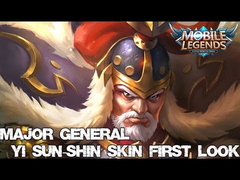 Mobile Legends - Major General Yi Sun Shin New Skin First Look - YouTube