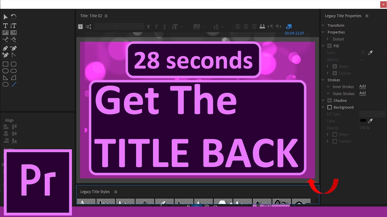 Where Is The TITLE In Premiere Pro FOUND YouTube Where Is The TITLE In Premiere Pro FOUND YouTube