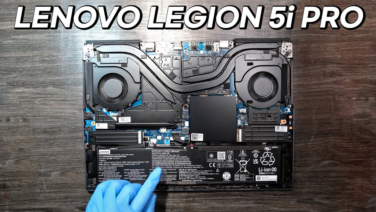 Lenovo Legion 5i Pro 16" Laptop Disassembly - New Thermal Compound ...