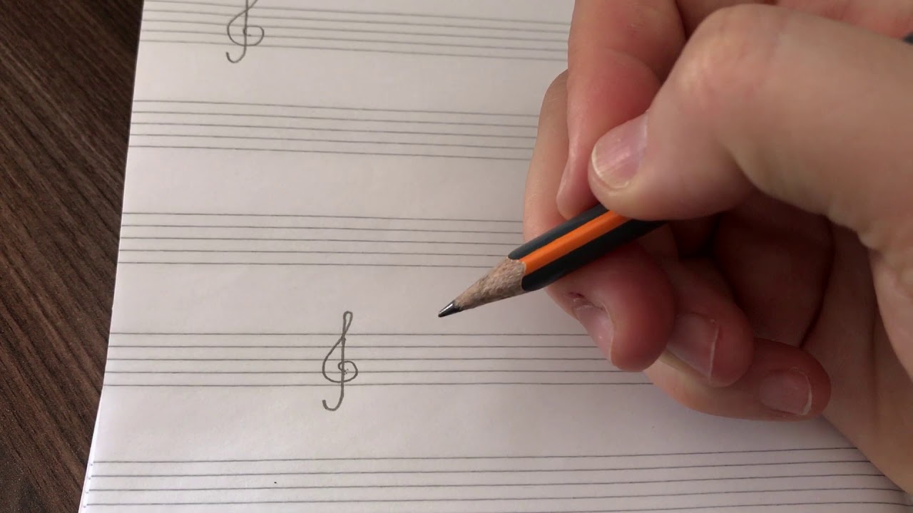 Hogyan kell violinkulcsot írni? - YouTube