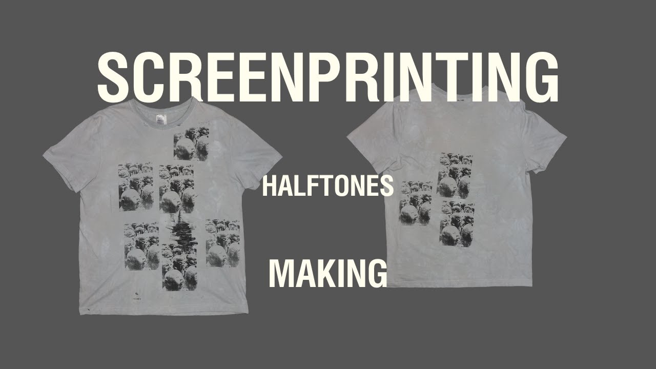 Screen printing halftone sample for our Streetwear Brand - YouTube