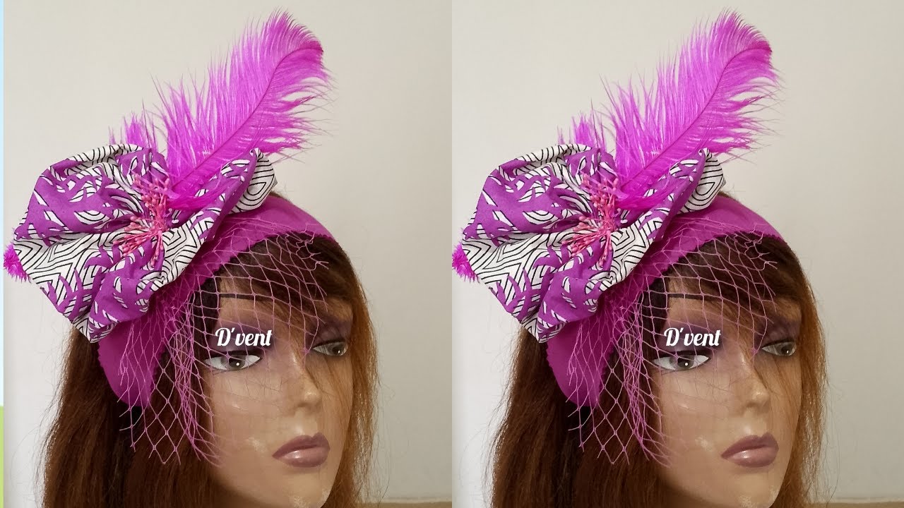 HOW TO MAKE THIS ANKARA HEADBAND FASCINATOR - YouTube