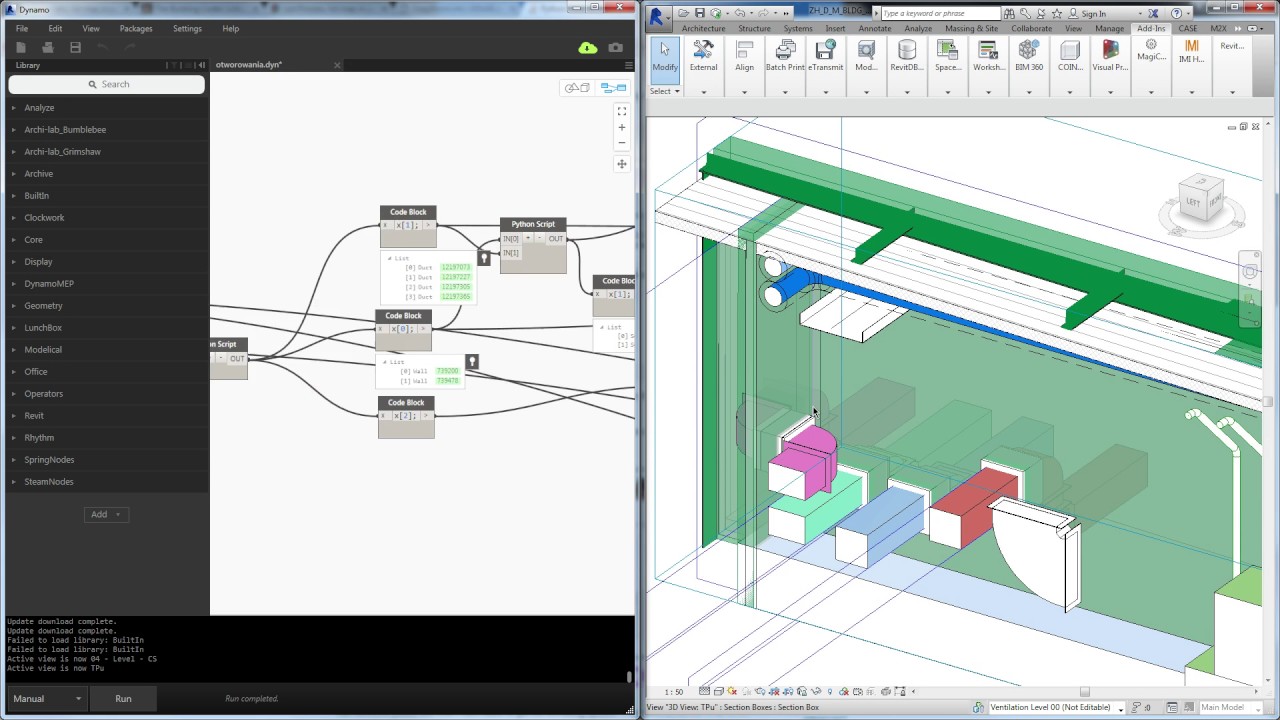 RevitAPI Dynamo Manual Openings demo - YouTube