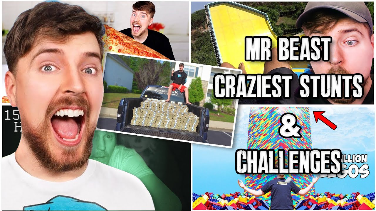 Mr. Beast ! Craziest Stunts and Challenges no one can do - YouTube