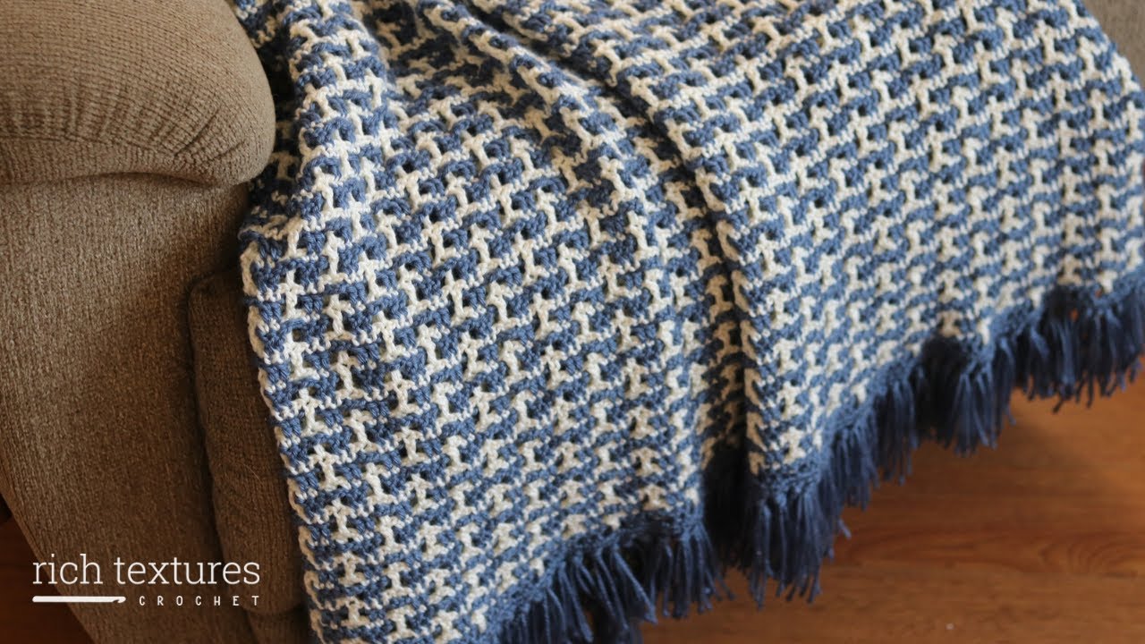 Open Weave Blanket Crochet Pattern - YouTube