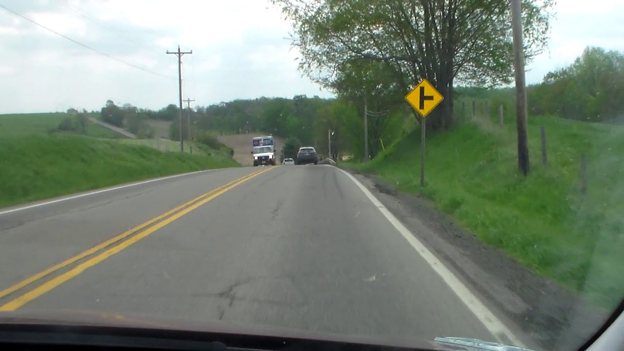 Ohio State Route 39 East From Loudonville to Millersburg, Ohio - YouTube