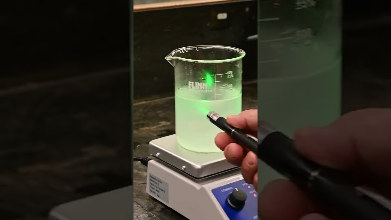 Gelatin Tyndall Effect Test - YouTube